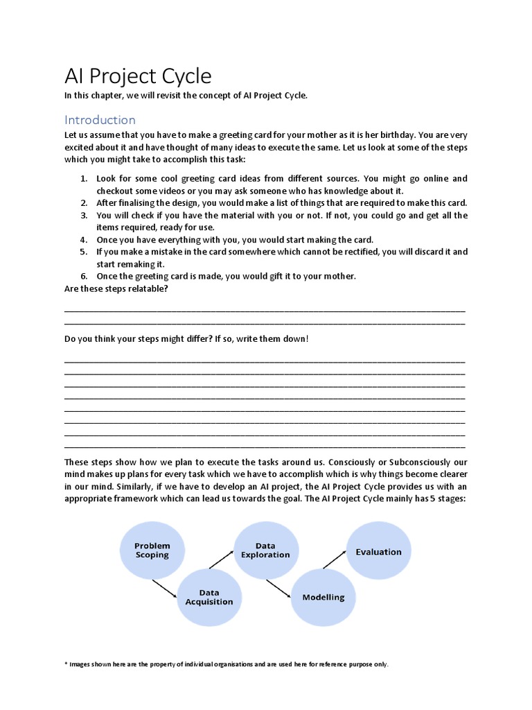 Ai Project Cycle | PDF | Artificial Neural Network | Machine Learning