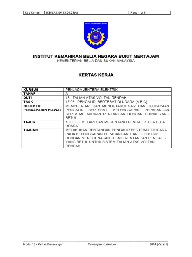 Kerja13.06.03 Melari Dan Merentang Pengalir ABC | PDF