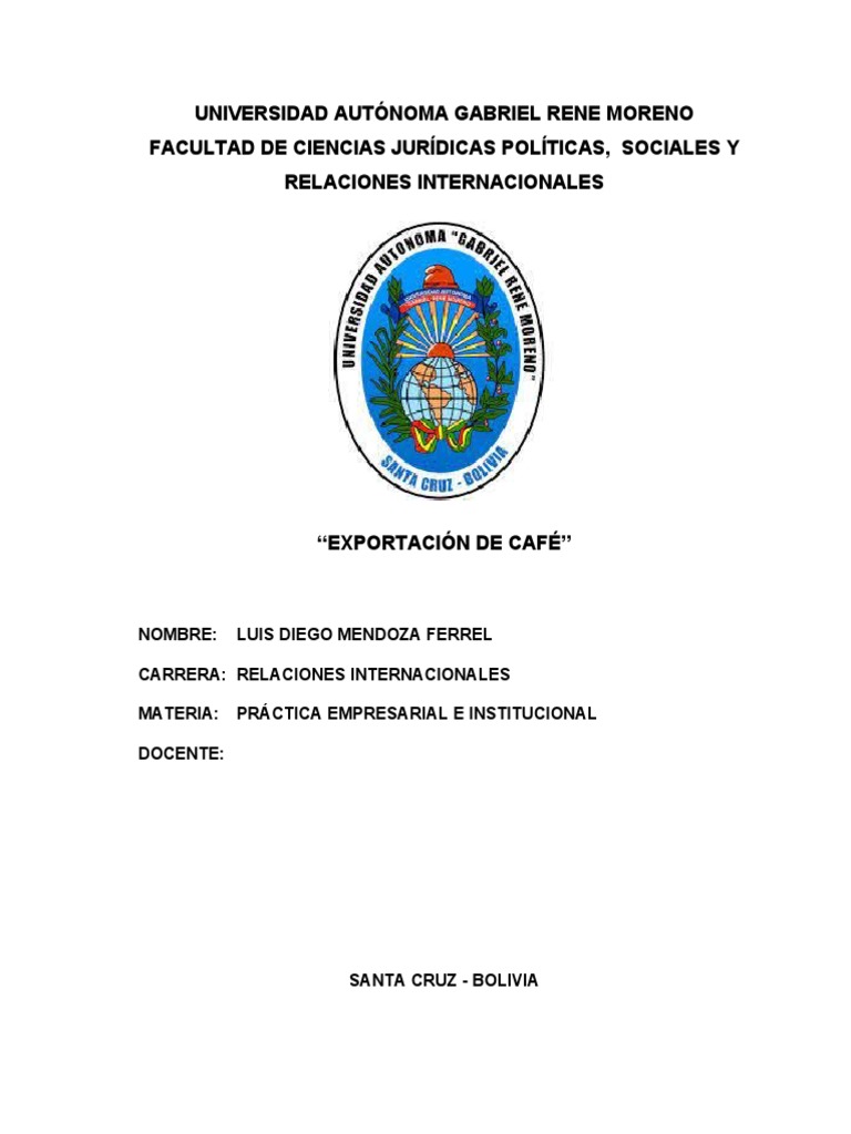 Proyecto Cafe | PDF | café | Bolivia