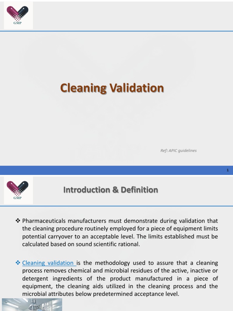 Cleaning Validation | PDF | Verification And Validation | Filtration