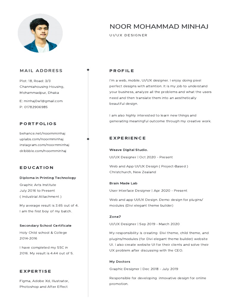 Resume of Noor Mohammad MInhaj - 1 | Download Free PDF | Multimedia | Software