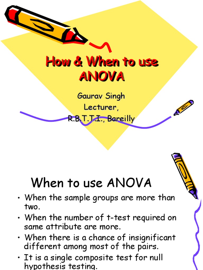 Application of ANOVA | PDF | Analysis Of Variance | Student's T Test