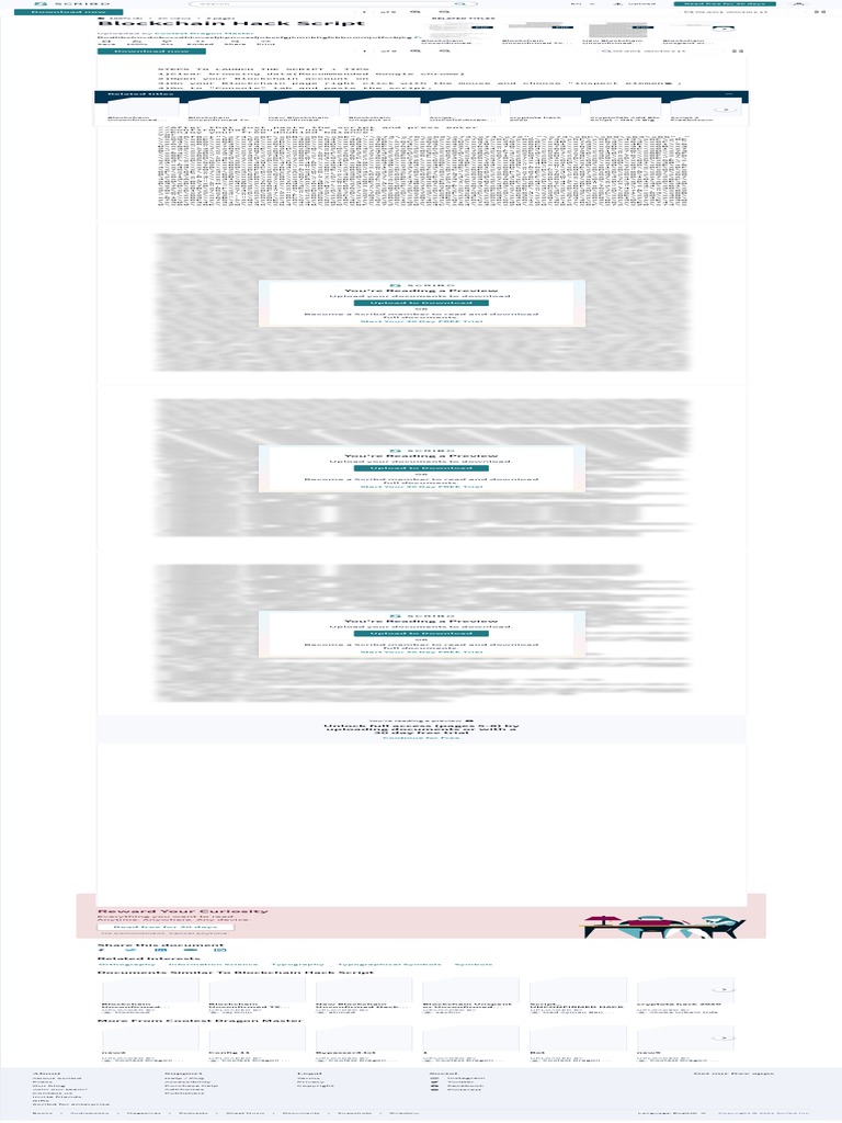 Blockchain Hack Script - PDF - Orthography - Information Science | PDF | Scribd | Information ...