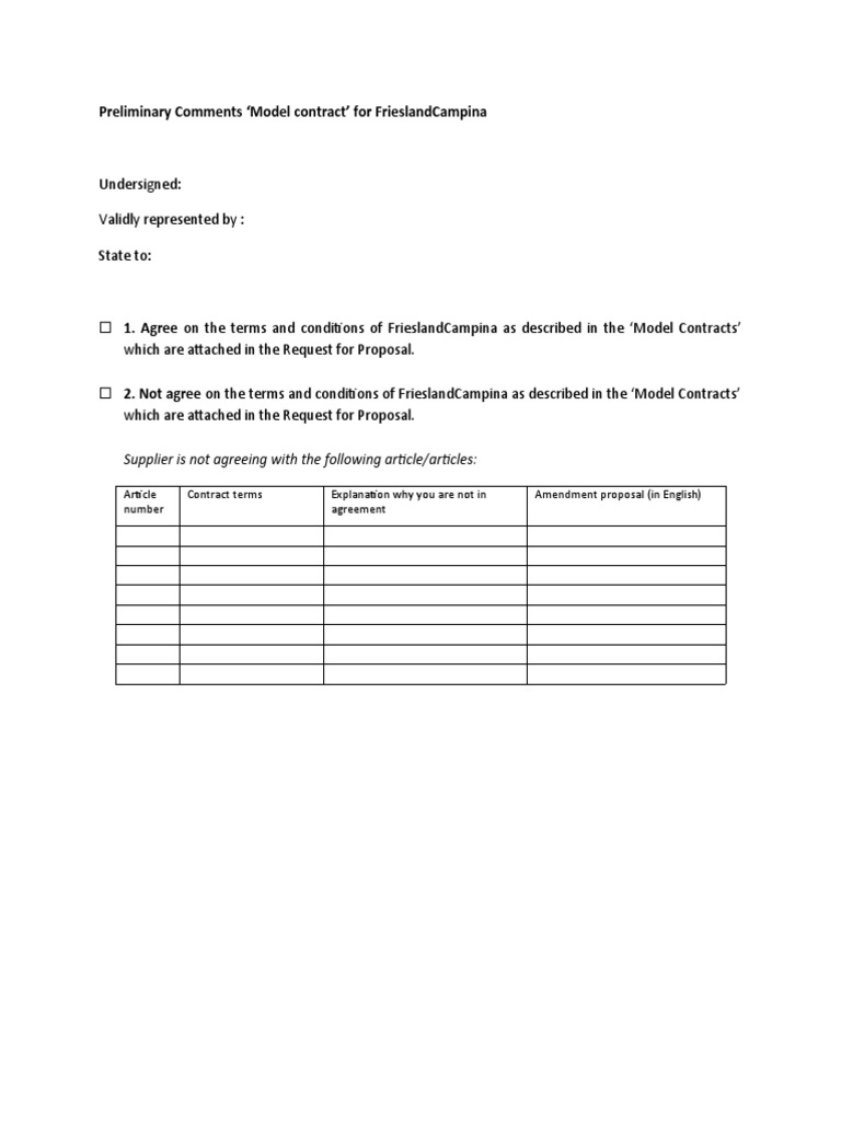 Compliance Contract Template | PDF