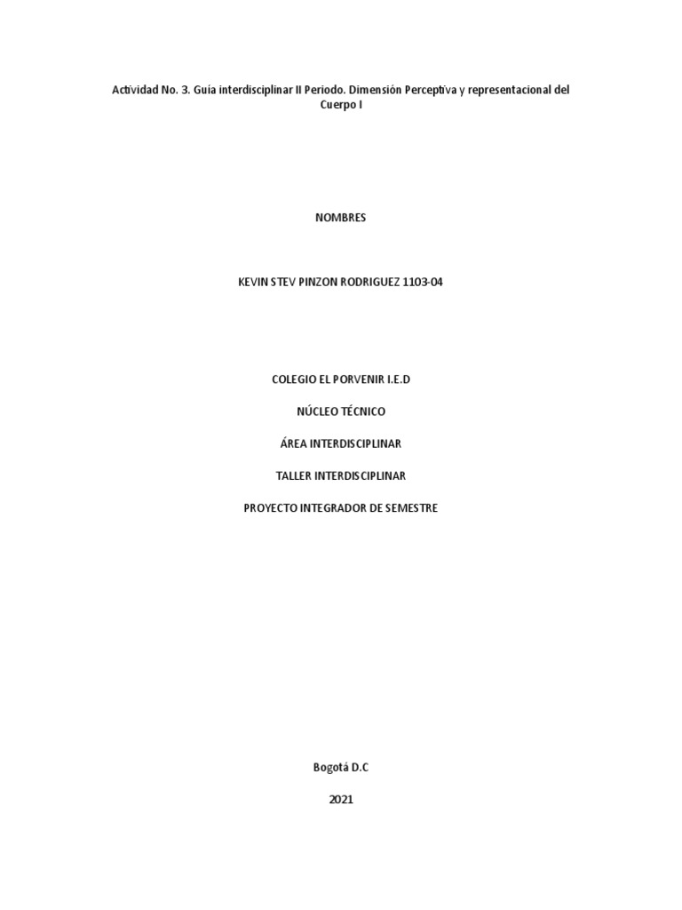 Actividad Tres Kevin Pinzon | PDF
