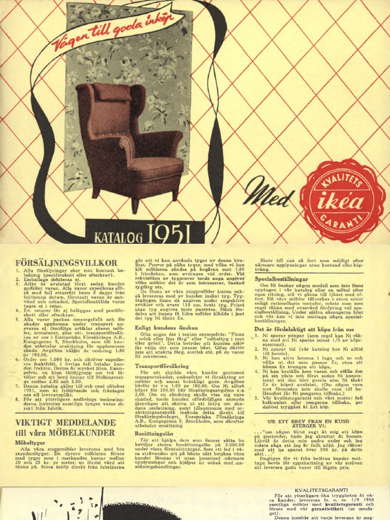 Catalogue IKEA 1951 | PDF