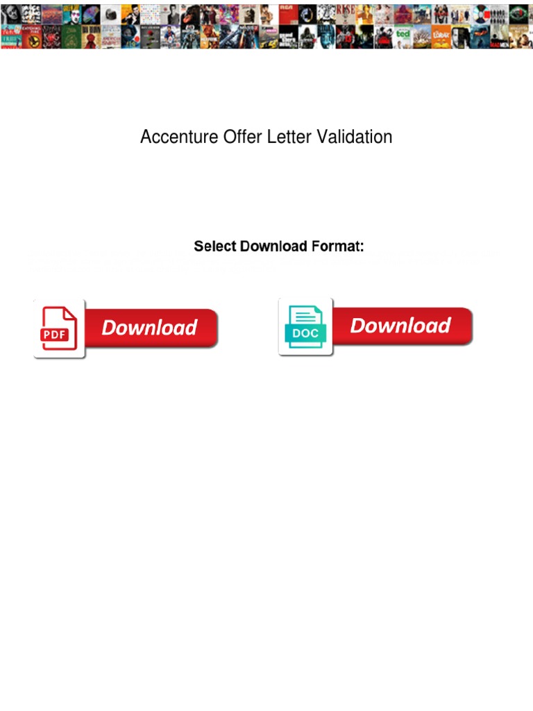 Accenture Offer Letter Validation | PDF | Accenture | Employment