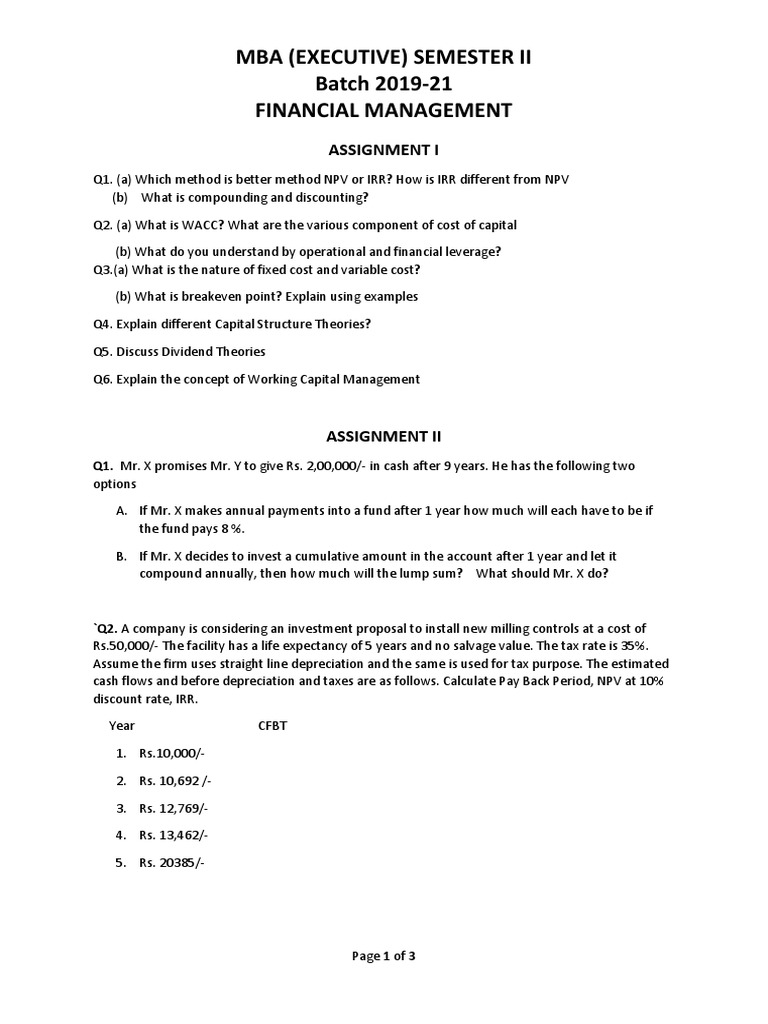 FM - Assignment Batch 19 - 21 IMS Indore | PDF | Cost Of Capital | Preferred Stock