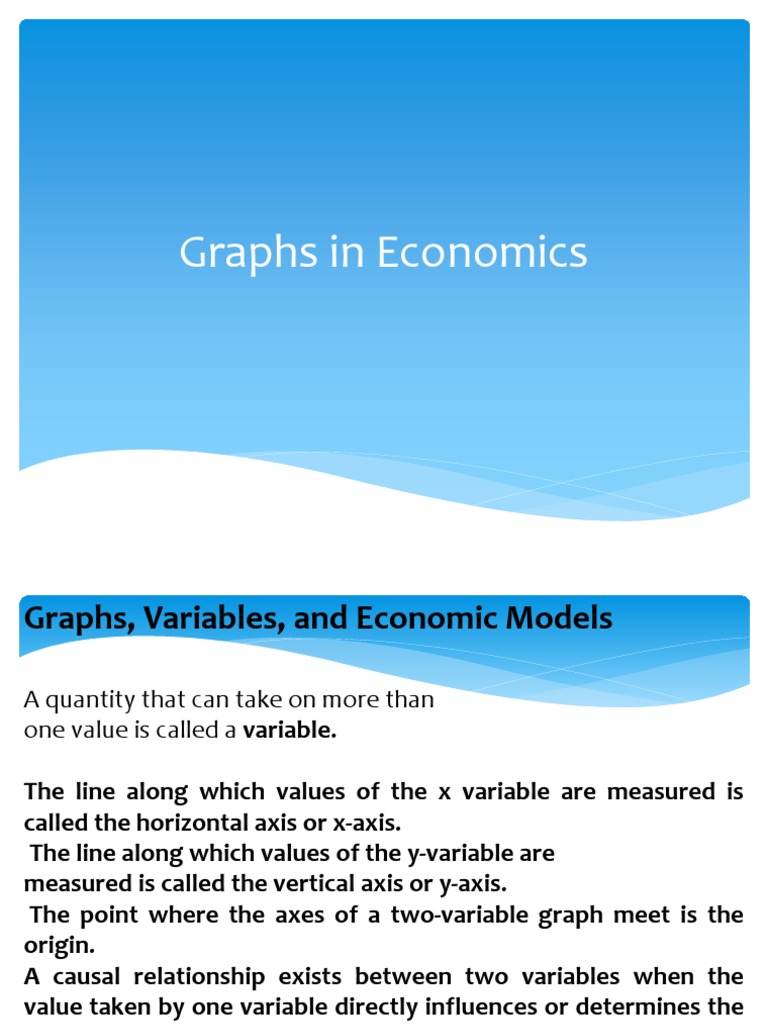 Graphs in Economics | PDF | Slope | Cartesian Coordinate System