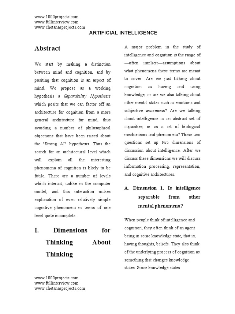 Artificial Intelligence1 | PDF | Mind | Artificial Intelligence
