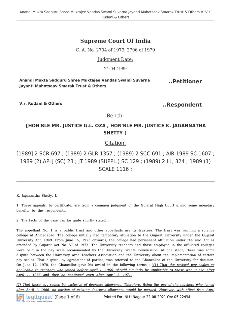 Supreme Court of India: Bench | PDF | Mandamus | Writ