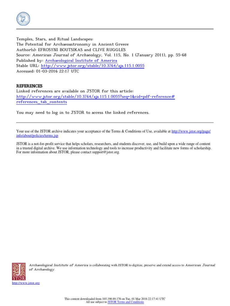 Temples Stars and Ritual Landscapes: The Potential For Archaeoastronomy ...