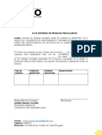 Formato de Recolección de Reciclaje | PDF