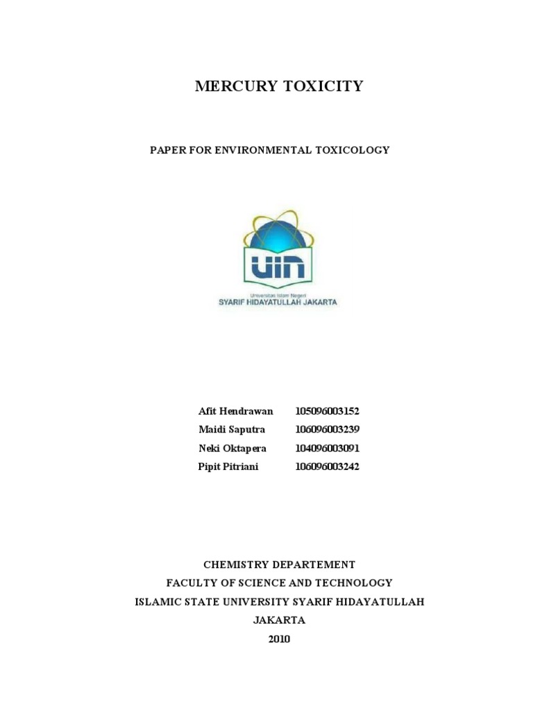 Mercury Toxicity | PDF | Mercury (Element) | Chelation