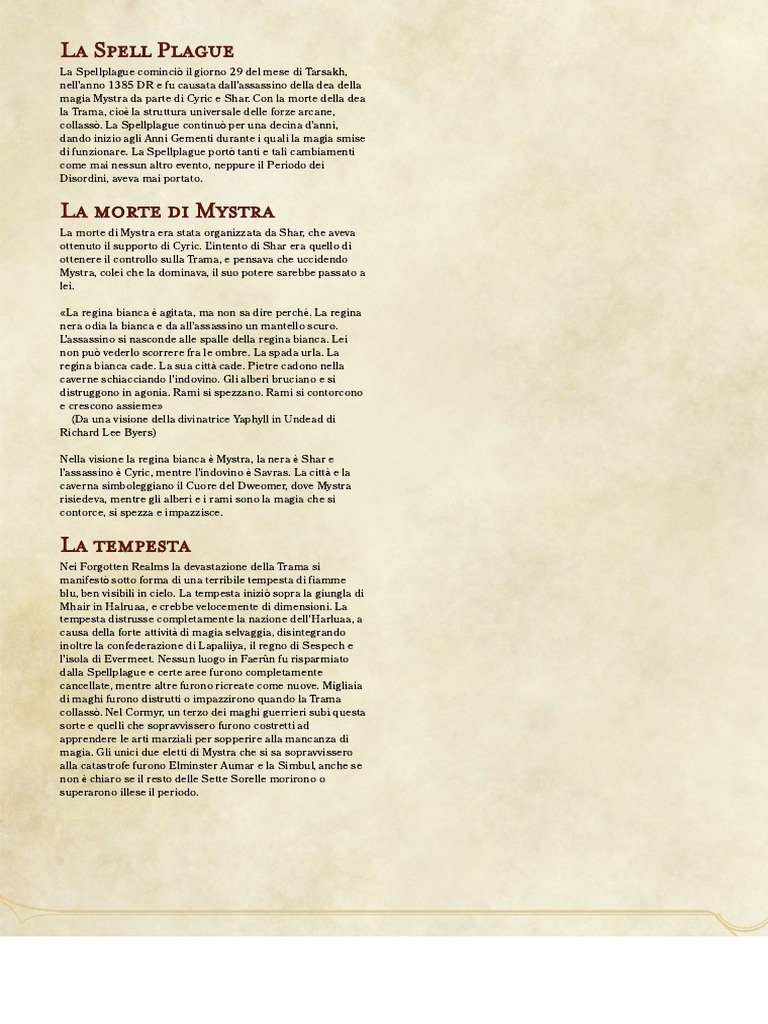 La Spell Plague | PDF