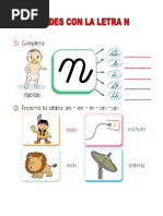 Actividades Con La Letra D | PDF