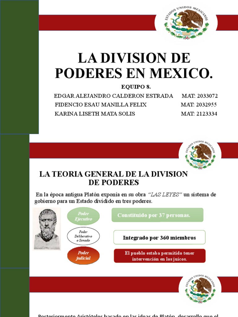 La Division de Poderes en Mexico | PDF | Separación de poderes | México