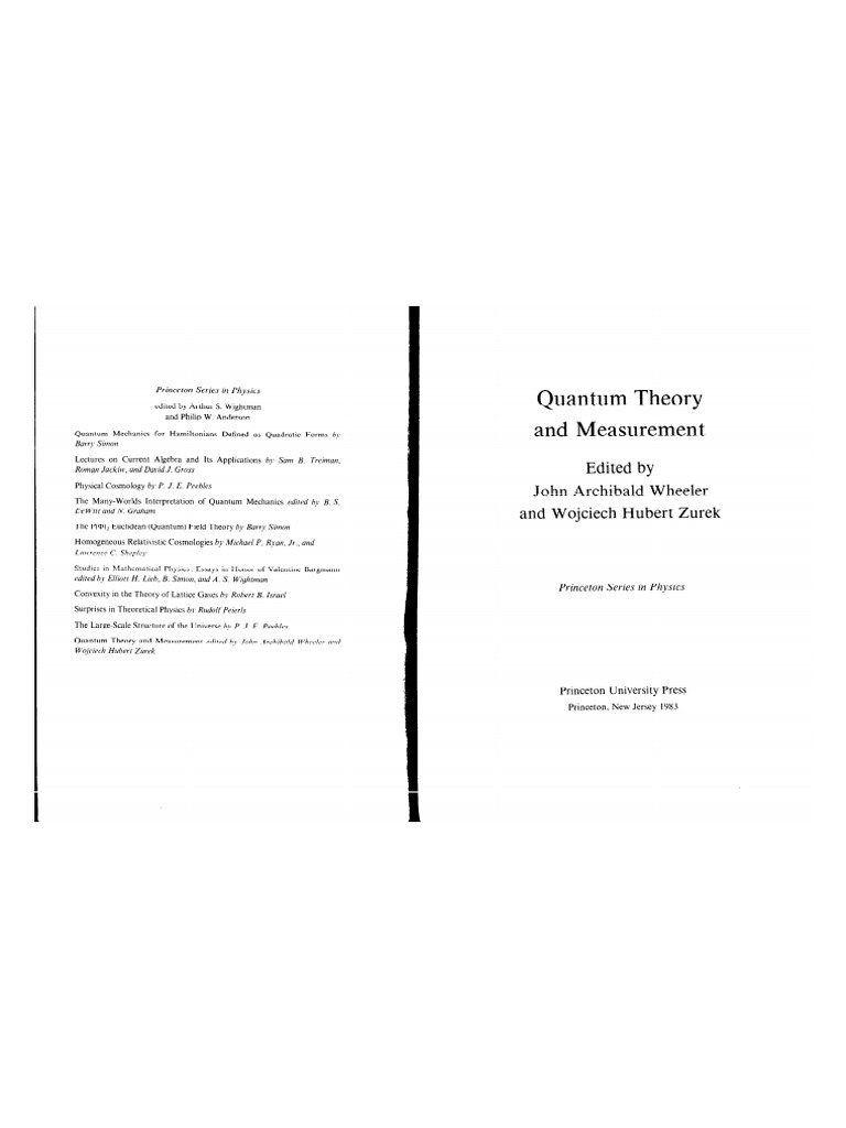 John Archibald Wheeler, Wojciech Hubert Zurek-Quantum Theory and ...