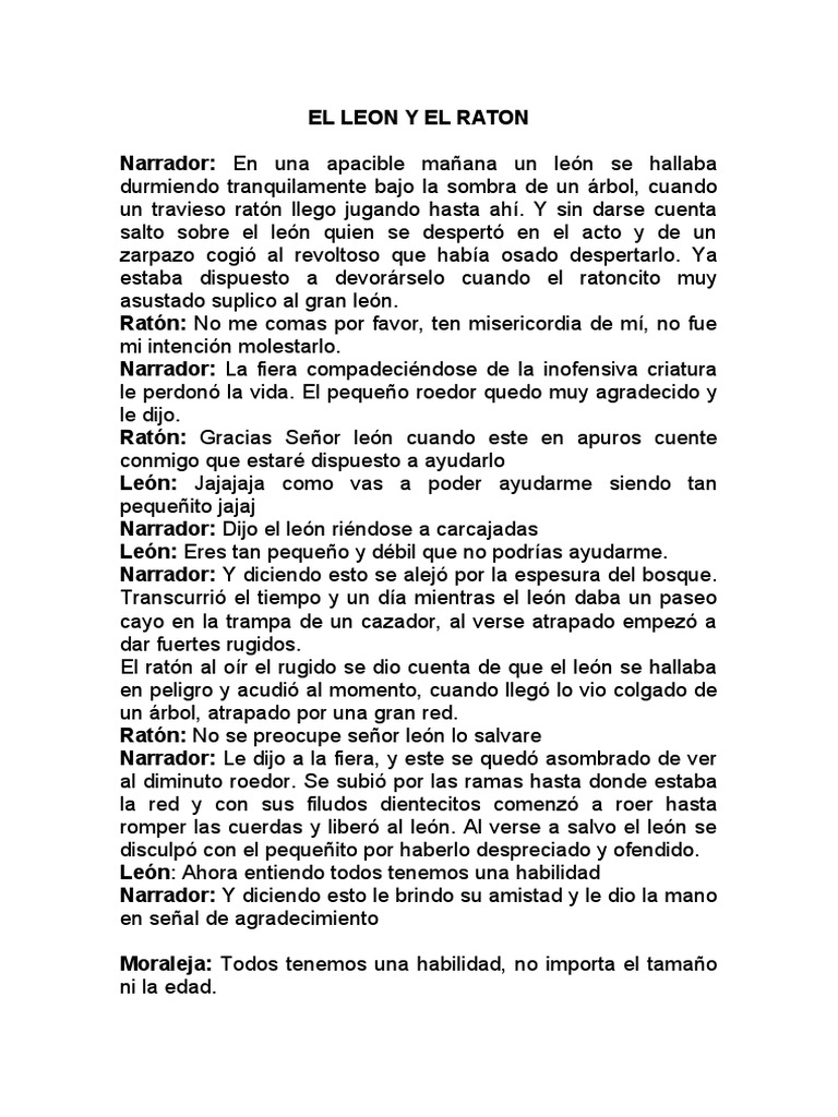 El Leon y El Raton | PDF