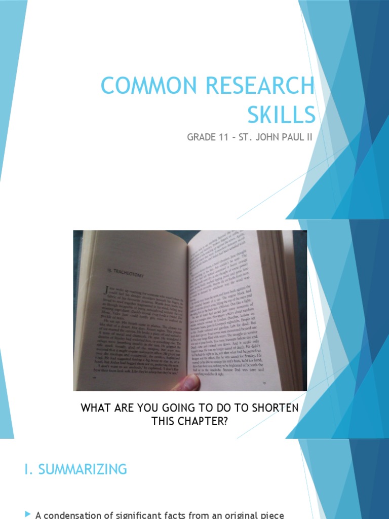 Essential Research Skills for Grade 11 | PDF | Communication | Cognition