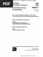 Iec 60034, 2004 | PDF | Electric Motor | Alternating Current
