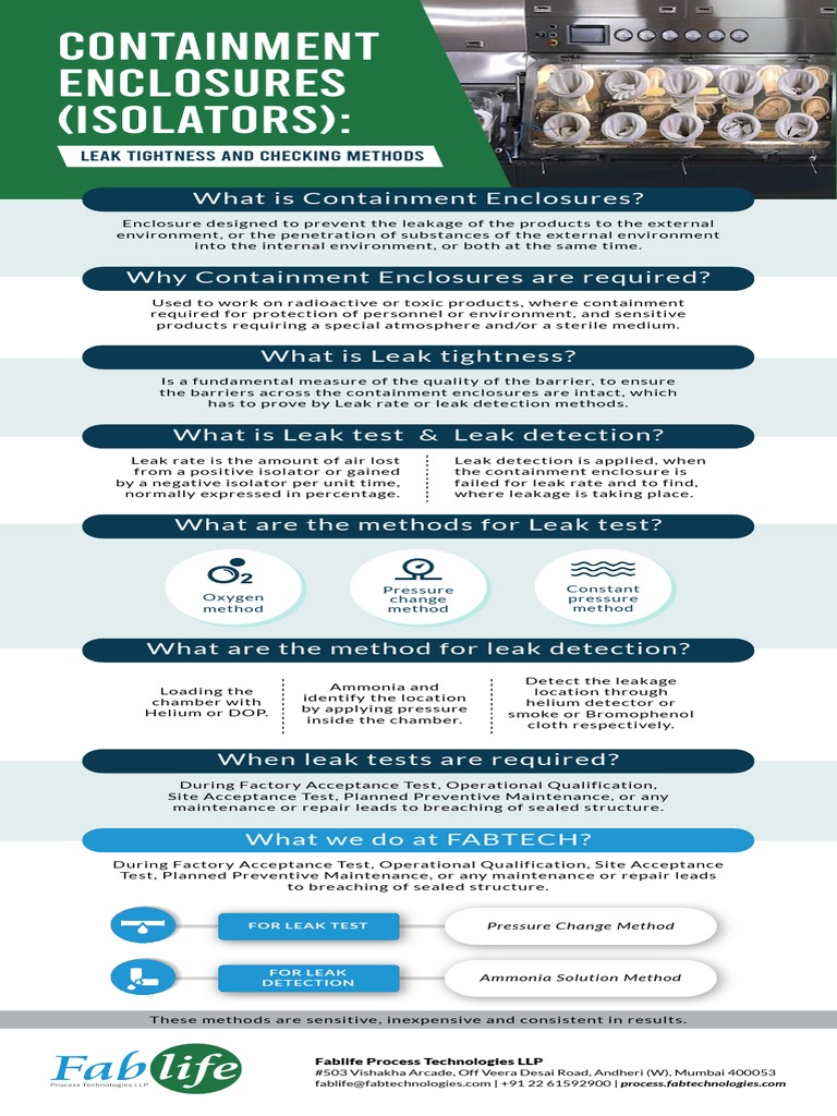 Containment Enclosures | PDF | Leak | Gases