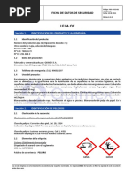 Hoja de Seguridad Lejía Concentrada Daryza | PDF | Reciclaje | Blanqueador