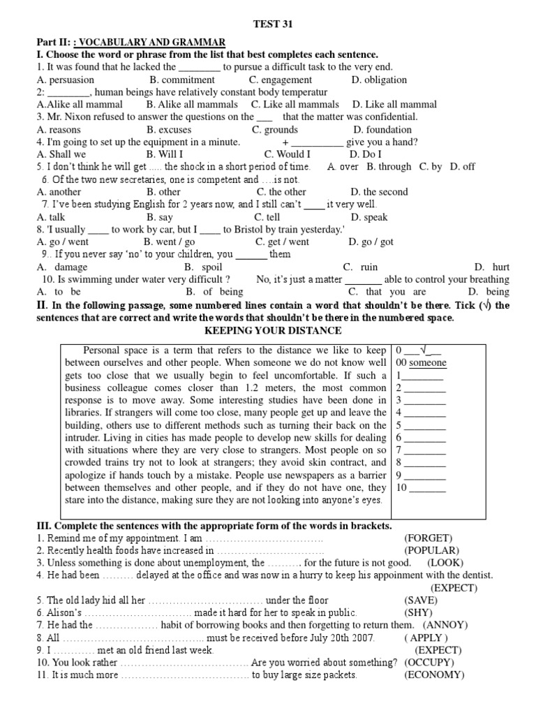 Test 31 | PDF | Fat | Helium