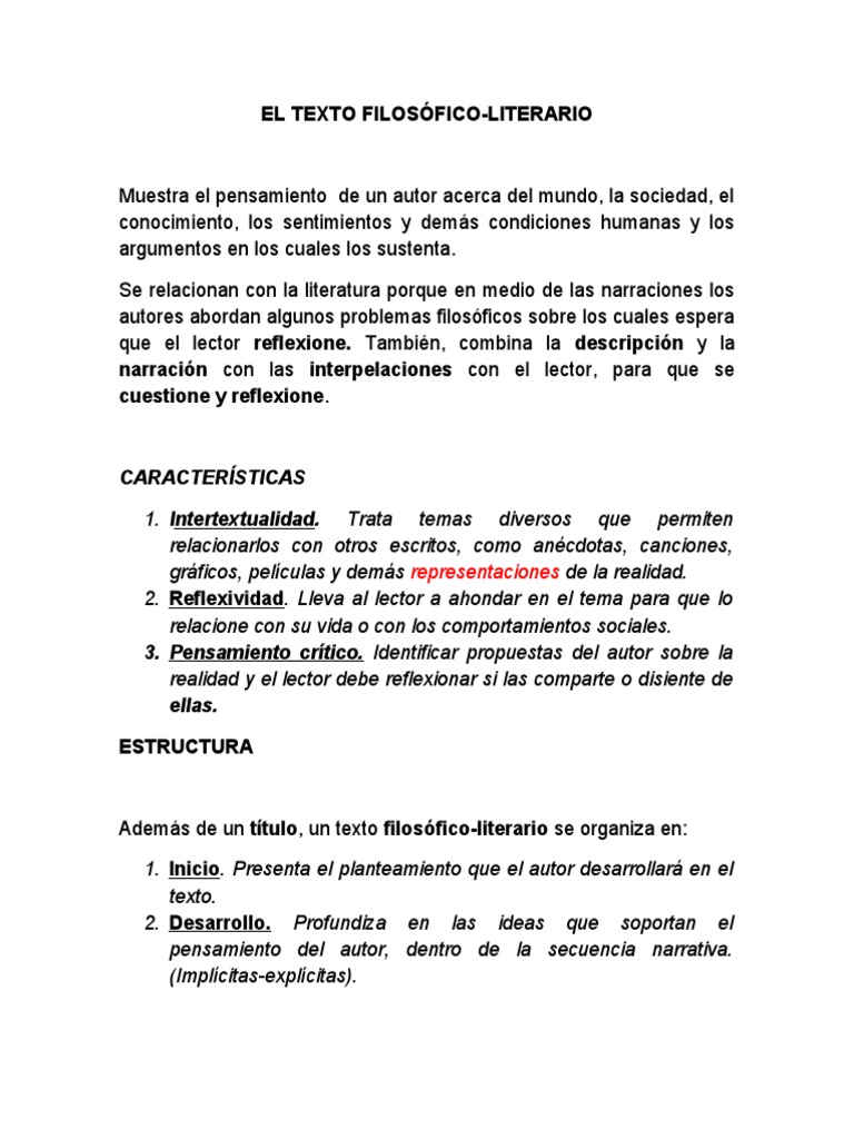 El Texto Filosófico | PDF El Texto Filosófico | PDF