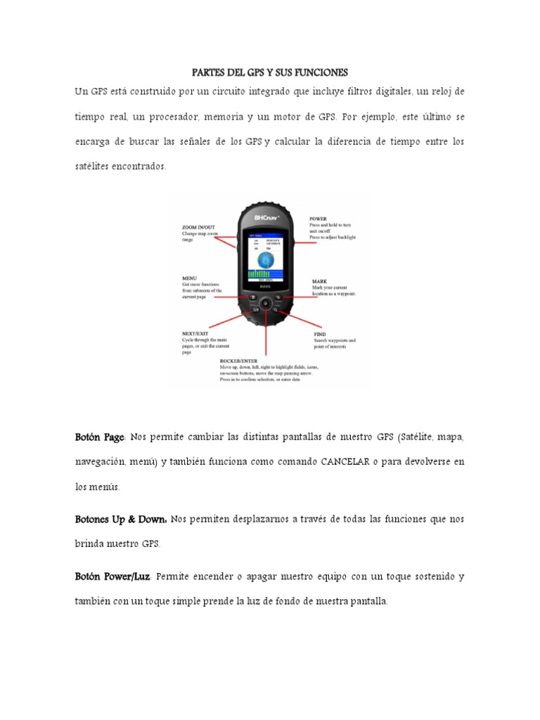 Partes Del GPS | PDF