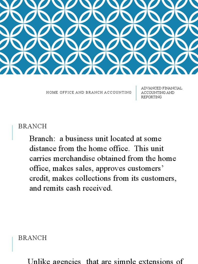 Home Office and Branch Accounting Part 2 | PDF | Debits And Credits ...