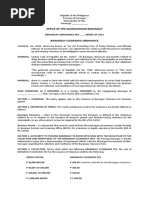 Barangay Ordinance - Barangay Clearance Issuance - Sample | PDF ...