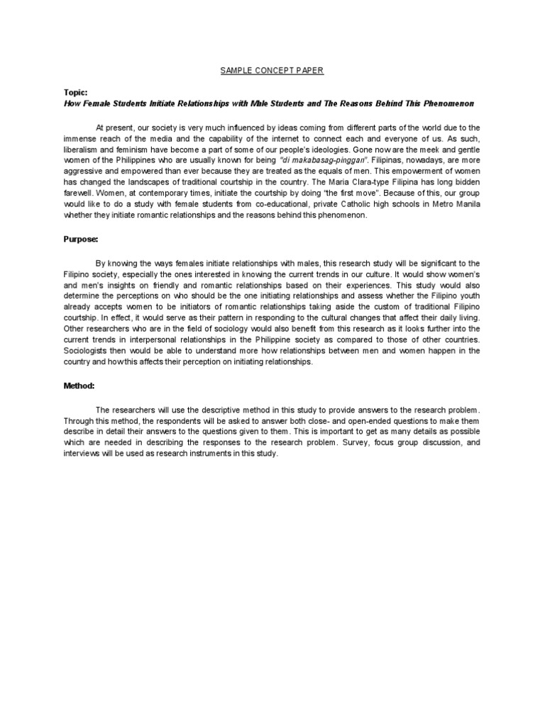 Sample Concept Paper | PDF | Sociology | Empowerment