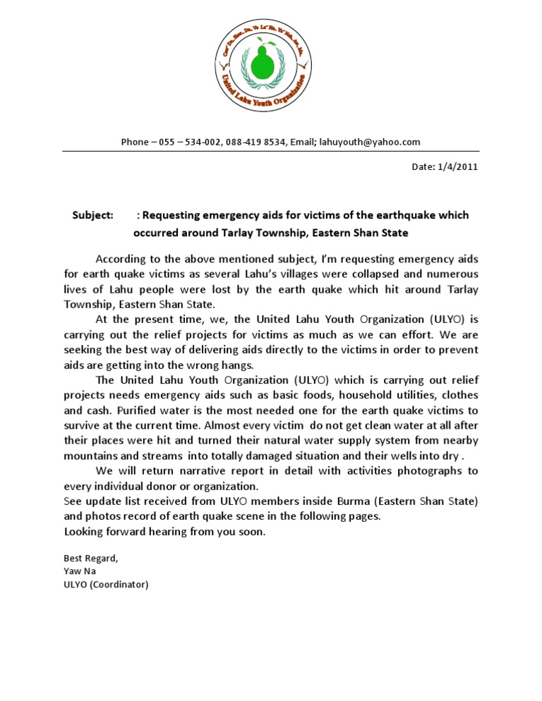 Letter For The Victims | PDF