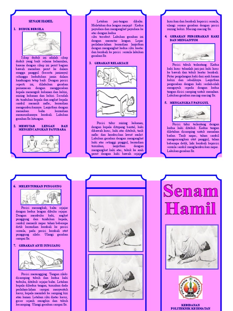 Leaflet Senam Hamil | PDF