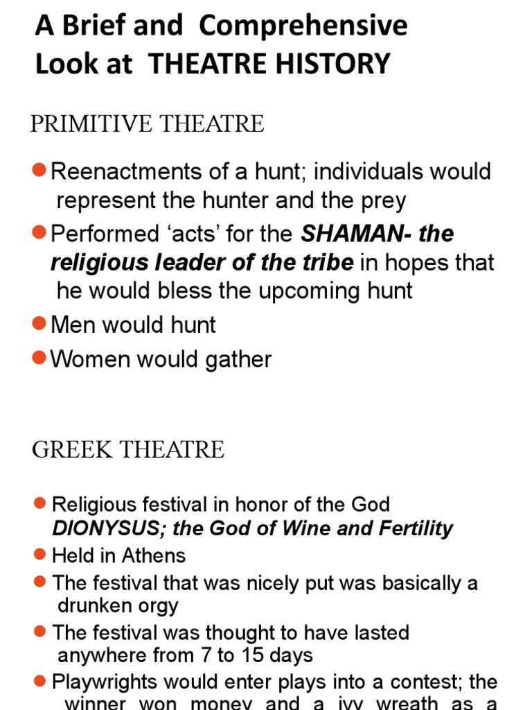 Theatre History | PDF | Musical Theatre | Theatre