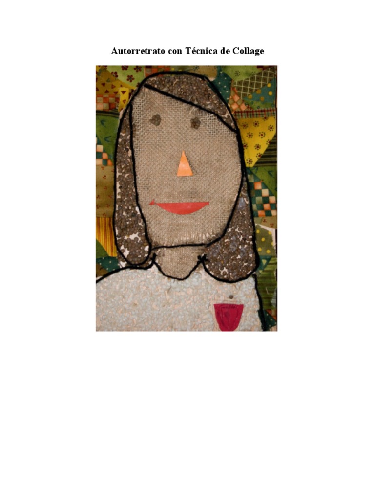Autorretrato Con Técnica de Collage | PDF