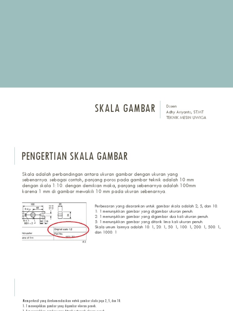Pengertian dan Jenis Skala Gambar | PDF | Metode & Bahan Ajar