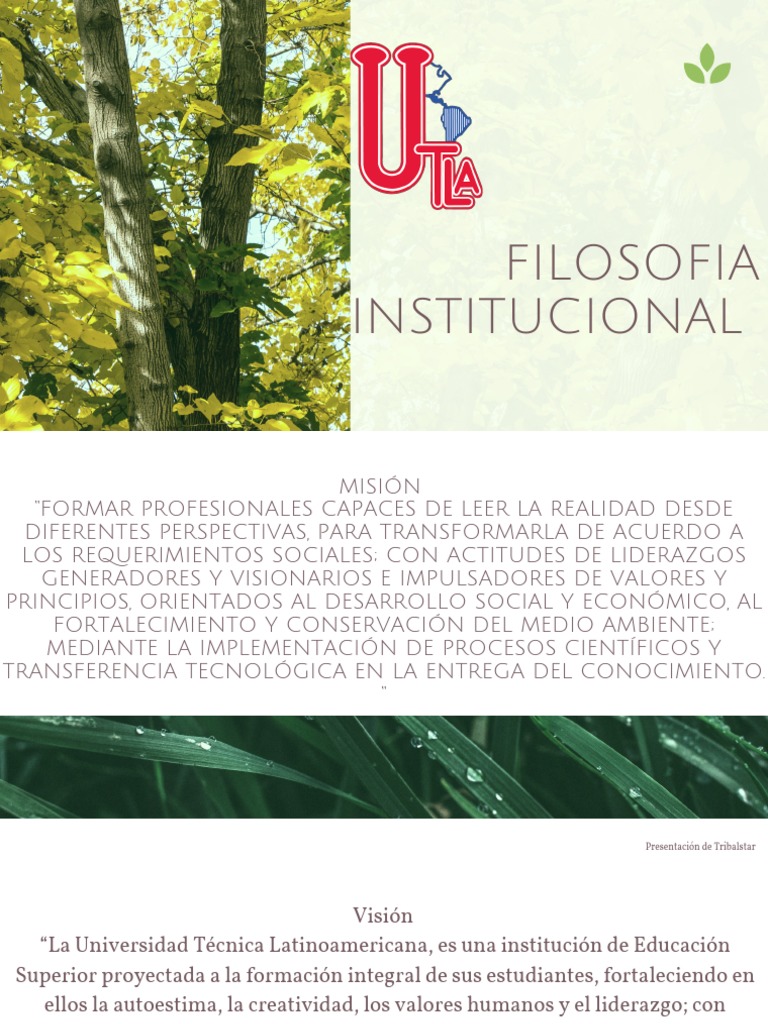 Filosofia Institucional | PDF | Comportamiento | Liderazgo