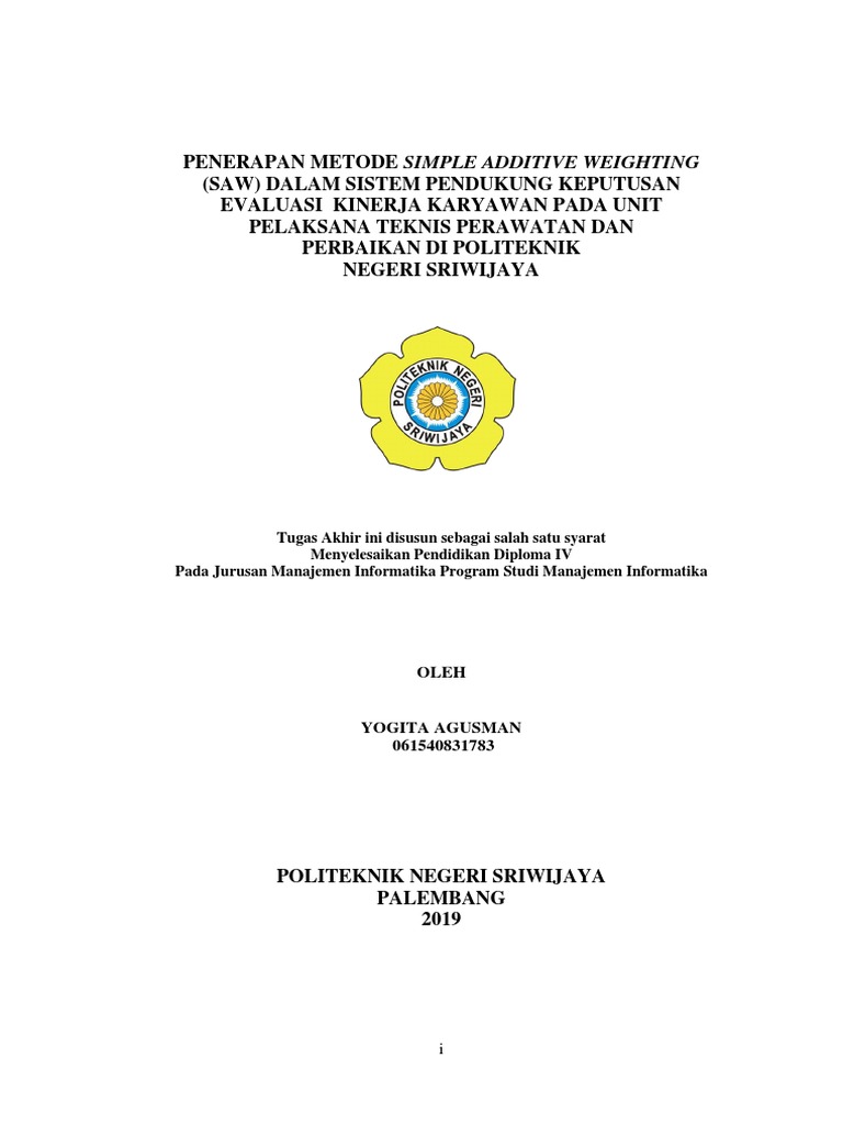 Cover, Lembar Pengesahan, Motto Dan Persembahan, Abstract, Abstrak, Kata Pengantar, Daftar Isi ...