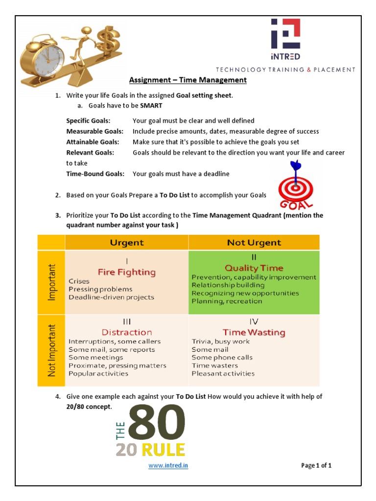 Assignment Time Management | PDF