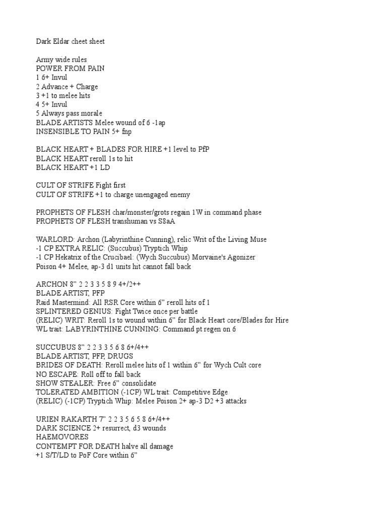 DE Cheat Sheet | PDF
