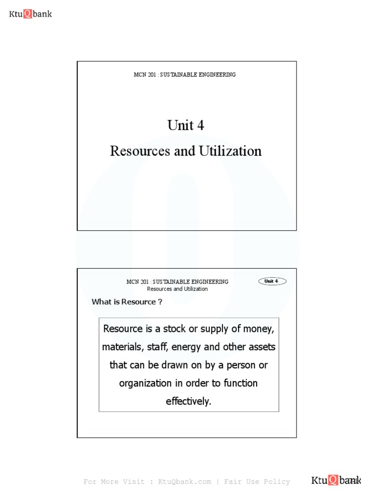 Resources and Energy - KQB KtuQbank | PDF | Fuel Cell | Solar Energy