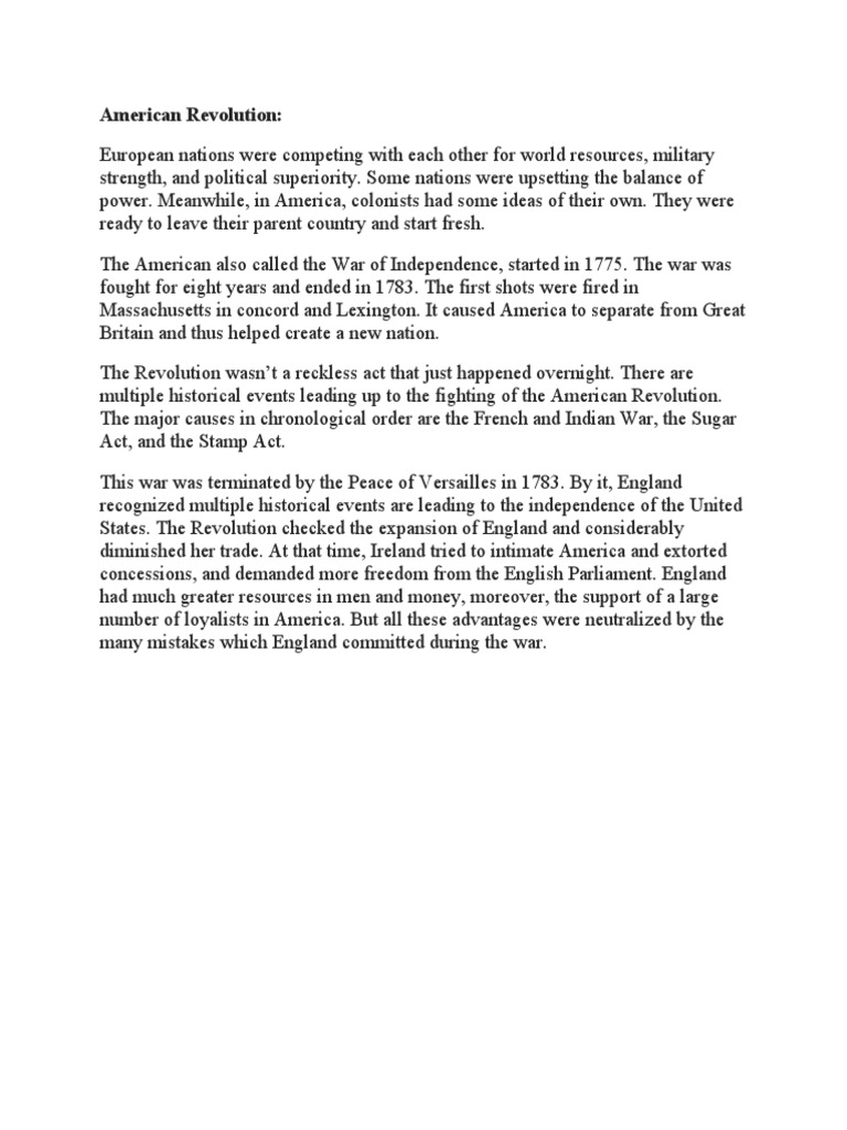 American Revolution | PDF