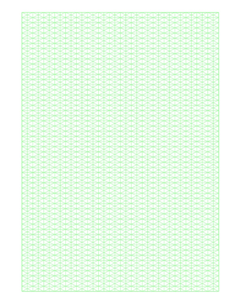 Folha de Desenho Isométrico-Verde | PDF