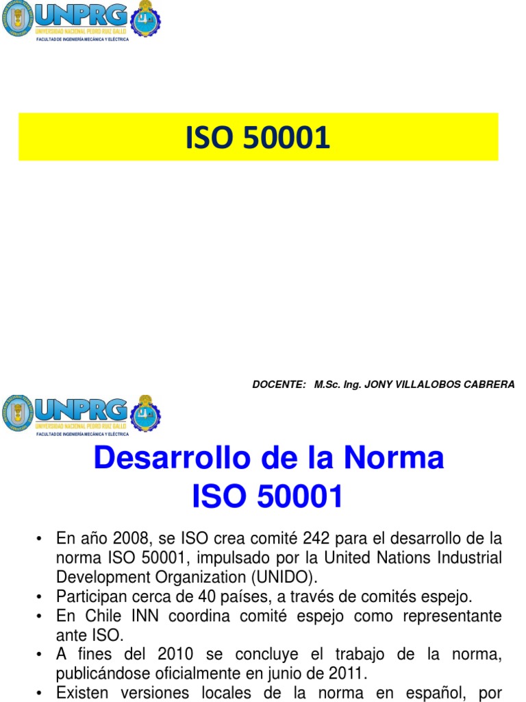 SEMANA 2 A, Iso 5001 | PDF | Gestión energética | Organización internacional para la estandarización