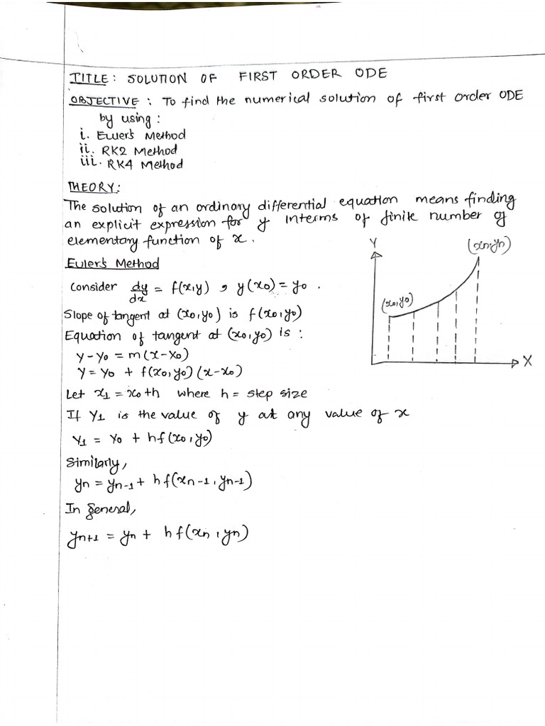 12 - Solution of First Order ODE | PDF | Teaching Methods & Materials ...