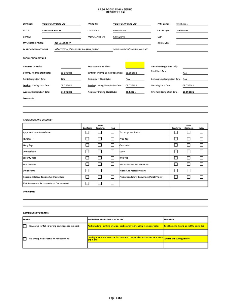 PPM Template | PDF | Embroidery | Knitting