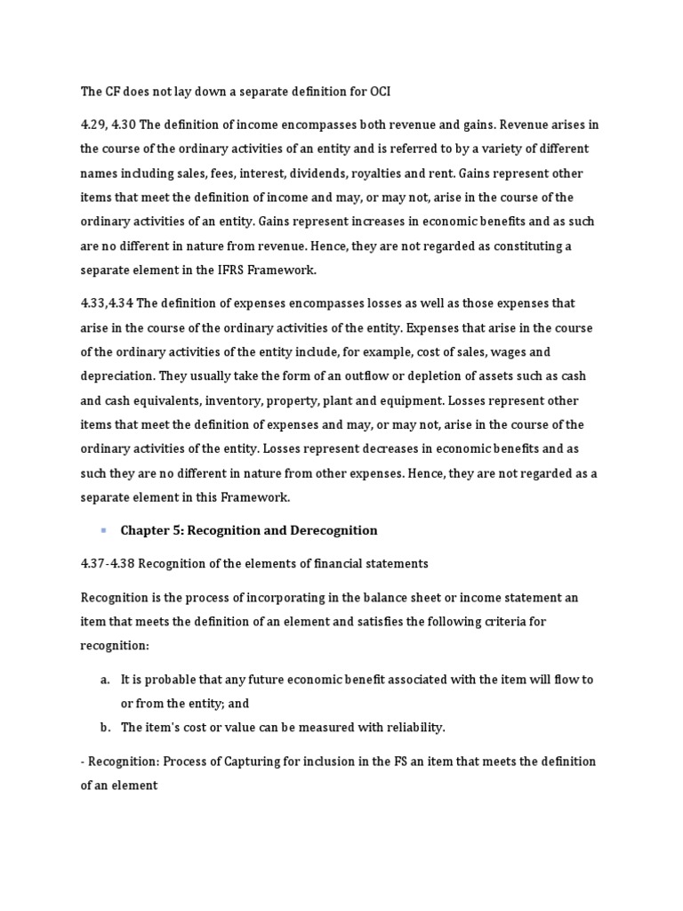 Chapter 5: Recognition and Derecognition | PDF