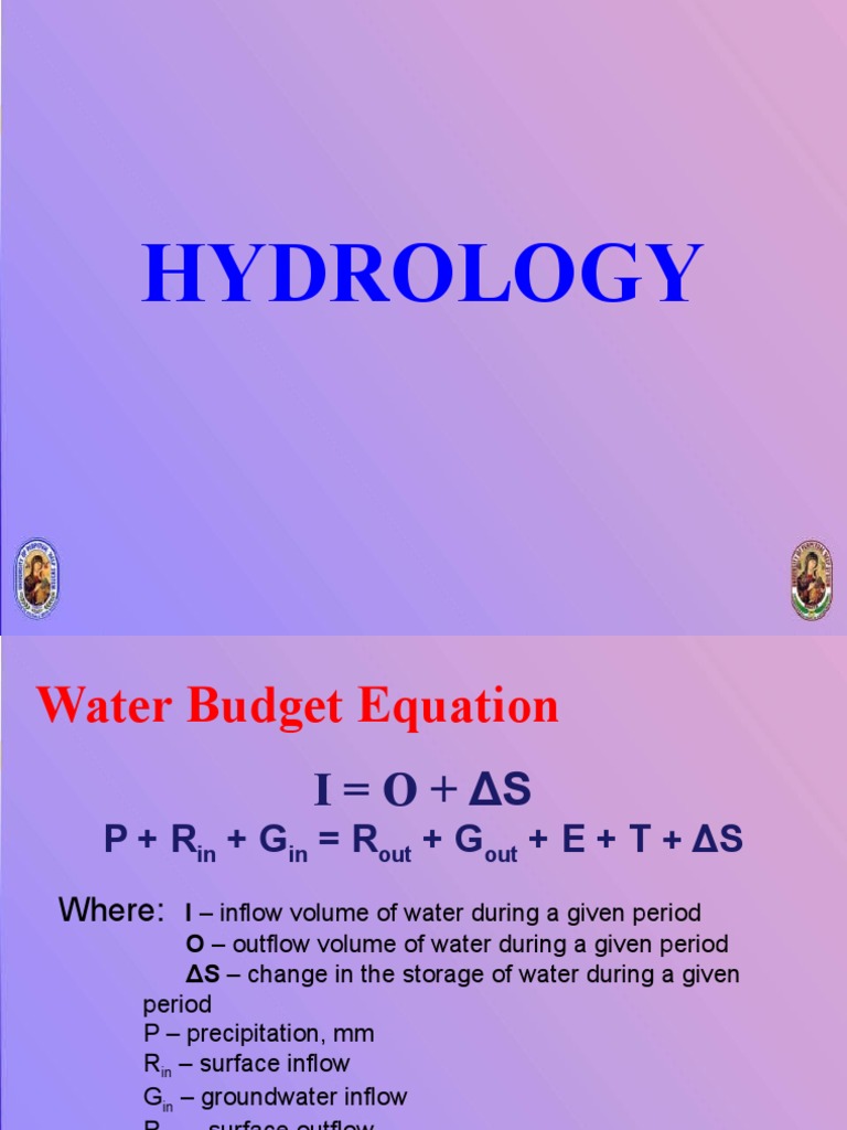 Water Budget and Water Balance | PDF | Surface Runoff | Discharge ...